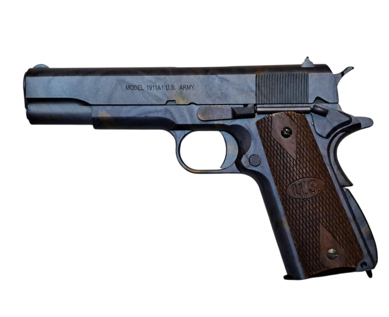 Cybergun Auto Ordnance Custom M1911A1 GBB Pistol (Marble Wood Grip pad & Body Stripe) | PARADISE ...