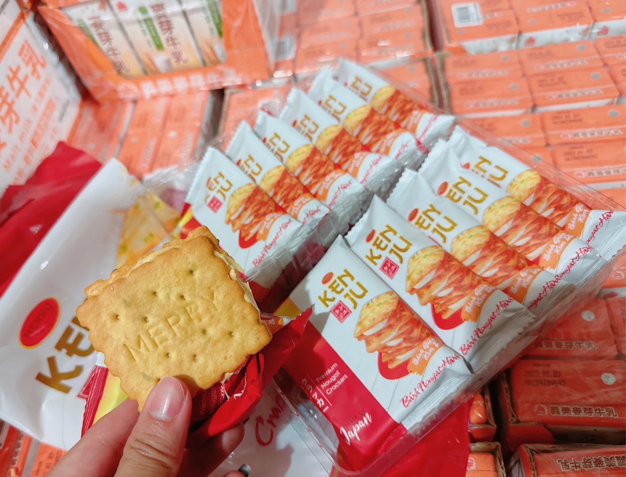 (特出)KENJU Ricky 日式棉花糖香蔥Q餅 186g *18P | 呷霸睏 睏霸呷 國內外食品批發零售網路專賣店